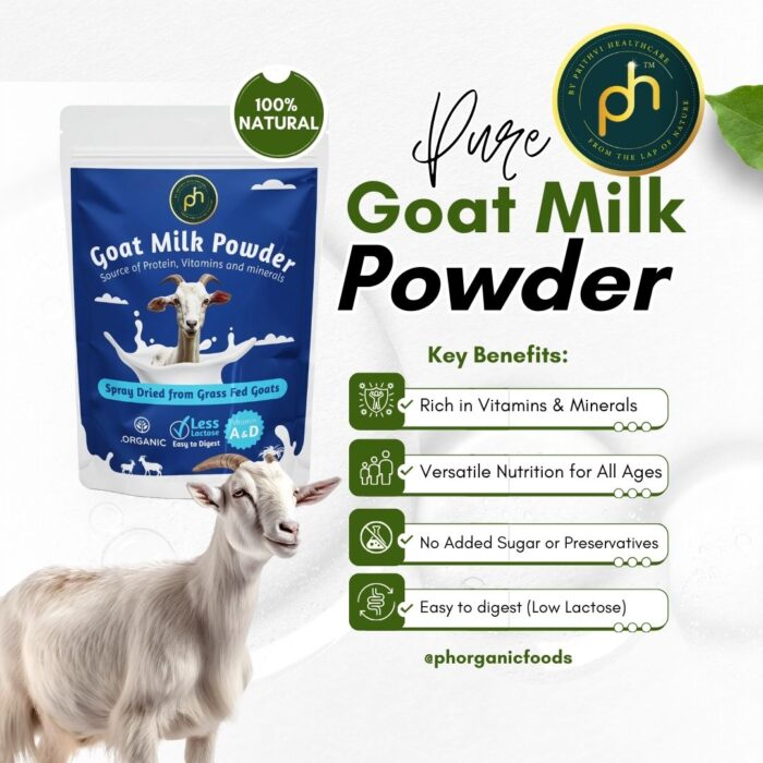 PH Goat Milk Powder–100% Natural, Spray Dried, Chemical Free